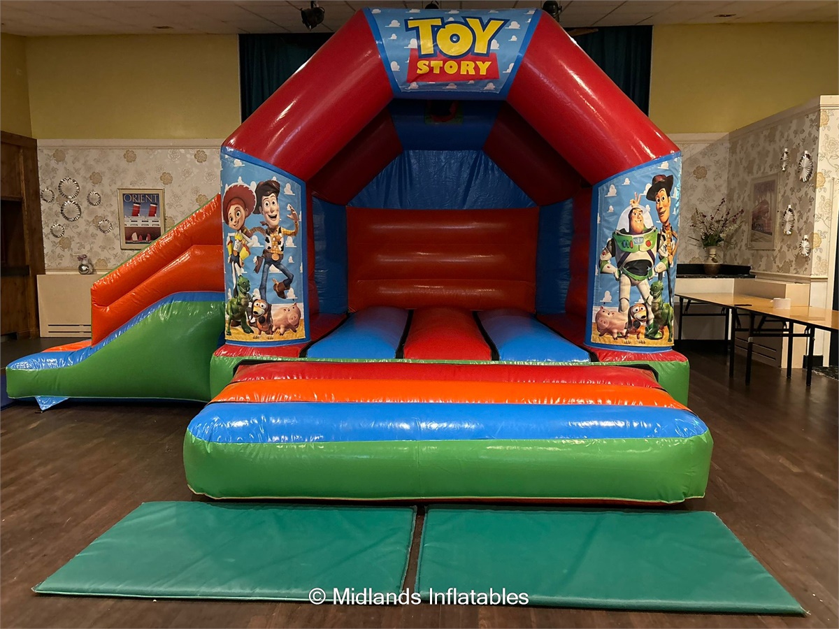 18x12ft Toy Story DISCO Bounce and Slide Combi - Bouncy Castle Hire in ...