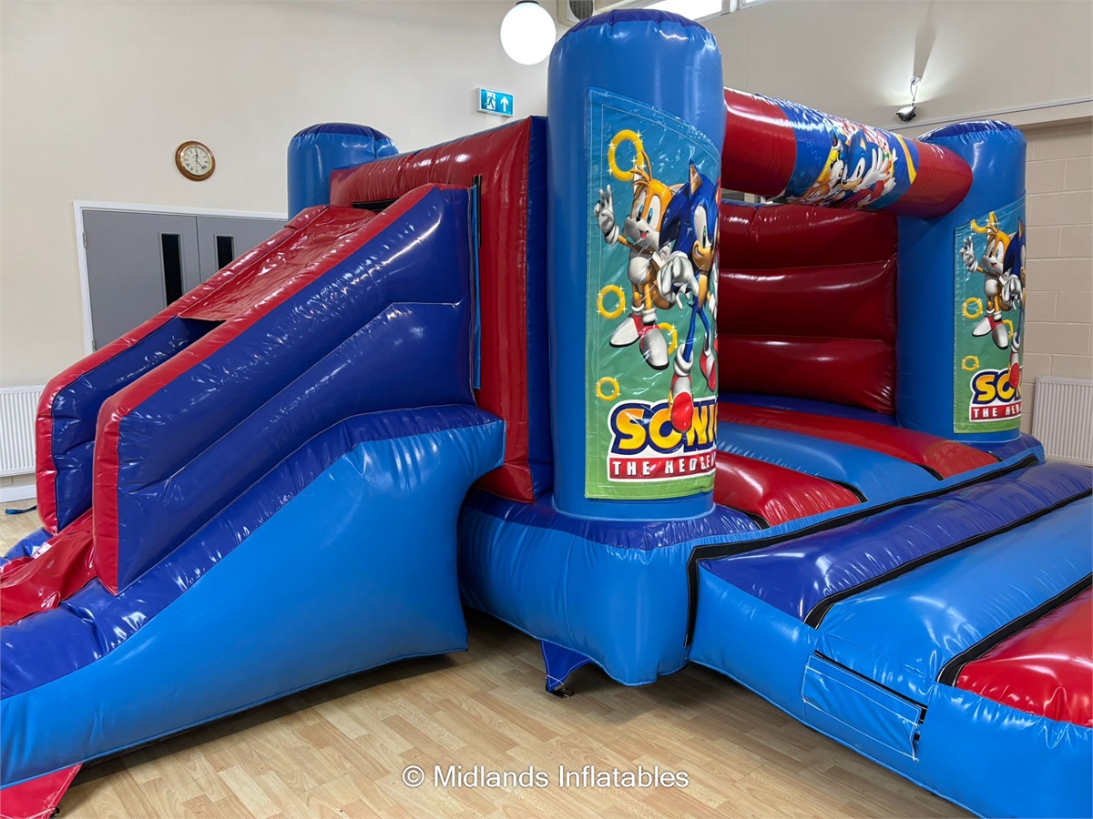 18x14ft Low Height Sonic Bounce & Slide Combi - Bouncy Castle Hire in ...