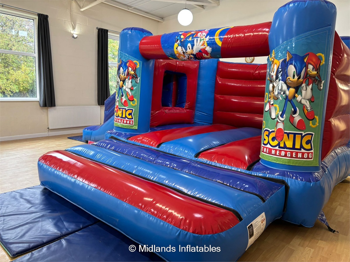 18x14ft Low Height Sonic Bounce & Slide Combi - Bouncy Castle Hire in ...