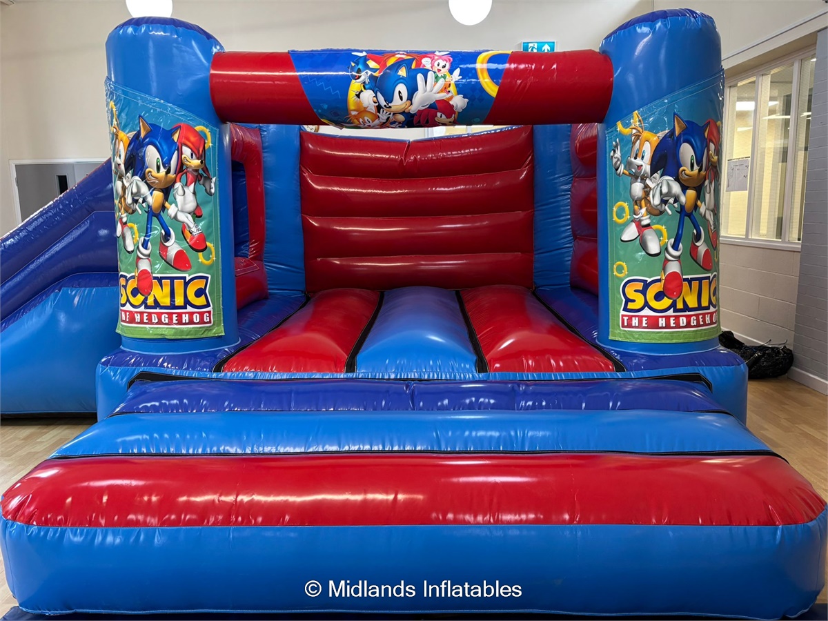 18x14ft Low Height Sonic Bounce & Slide Combi - Bouncy Castle Hire in ...