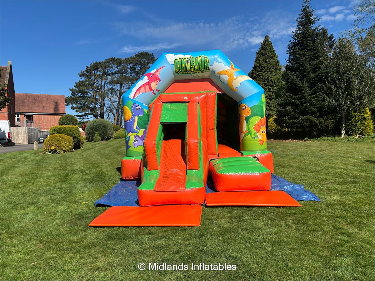 12x17ft Dinosaur Bounce and Slide Combi Hire | Solihull & Birmingham