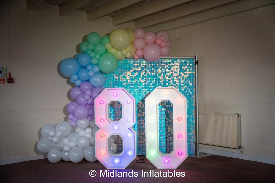 Giant Number 80 - Bouncy Castle Hire in Birmingham, Coventry, Sutton ...