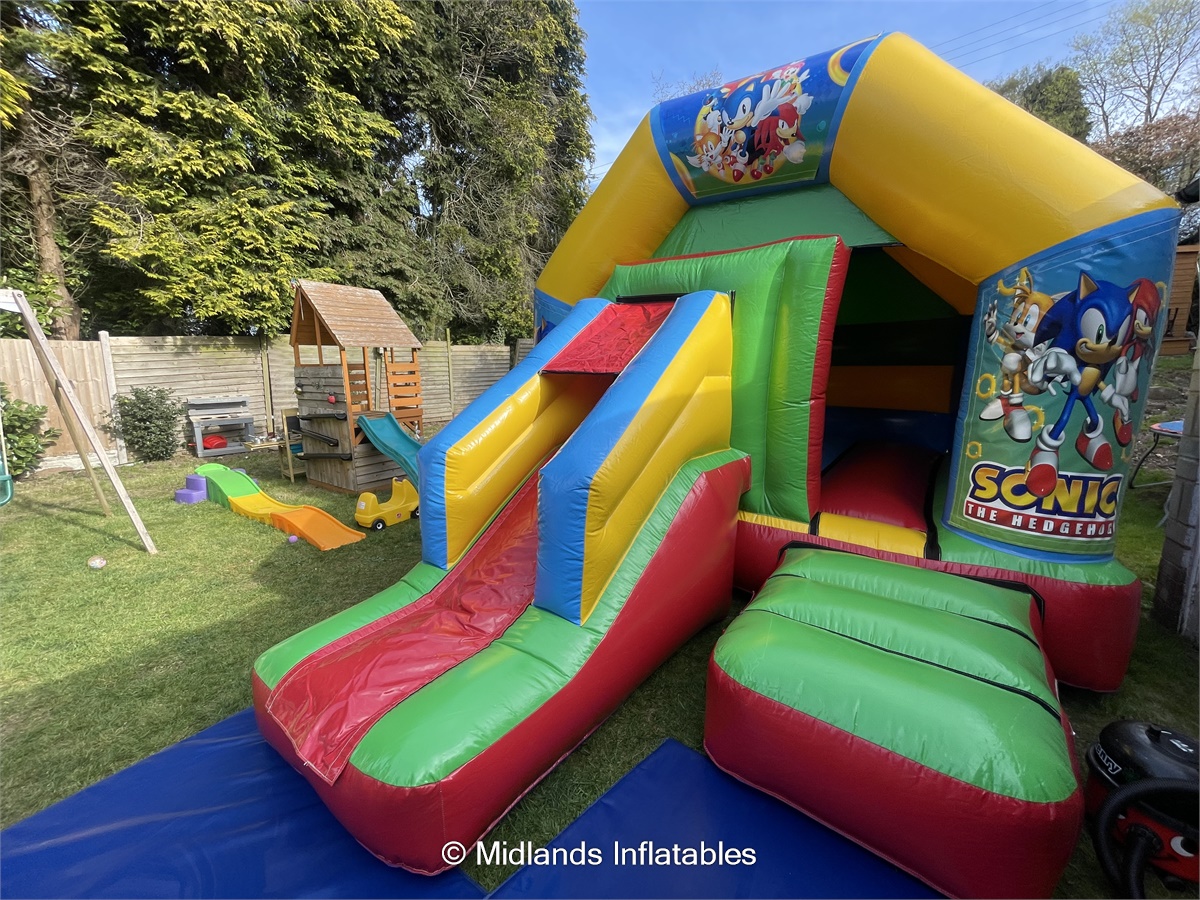 High-Speed Fun with a Sonic Bouncy Castle | Party Rental Adventure