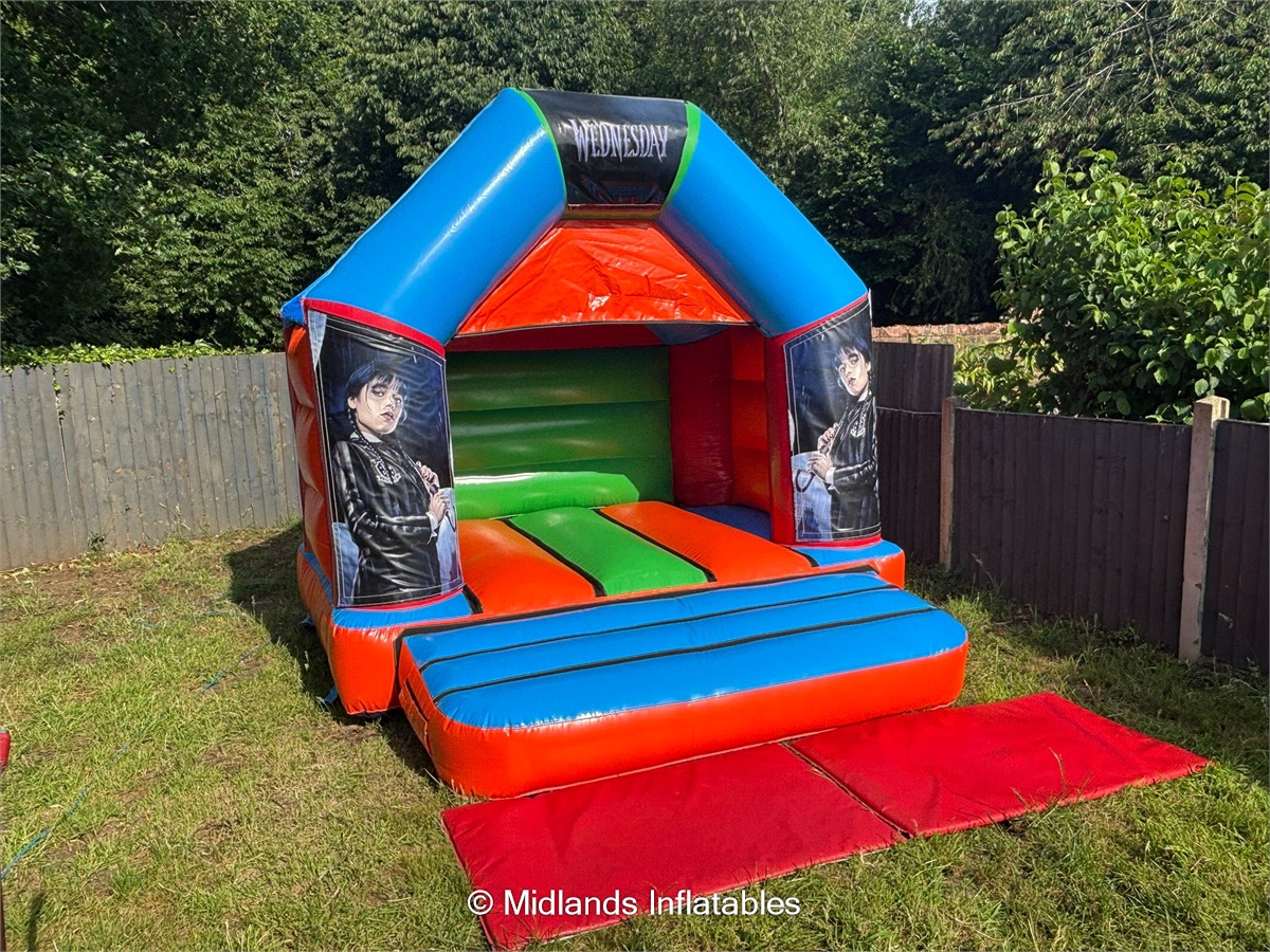 Wednesday Addams DISCO Bouncy Castle (10x10ft) - Bouncy Castle Hire in ...