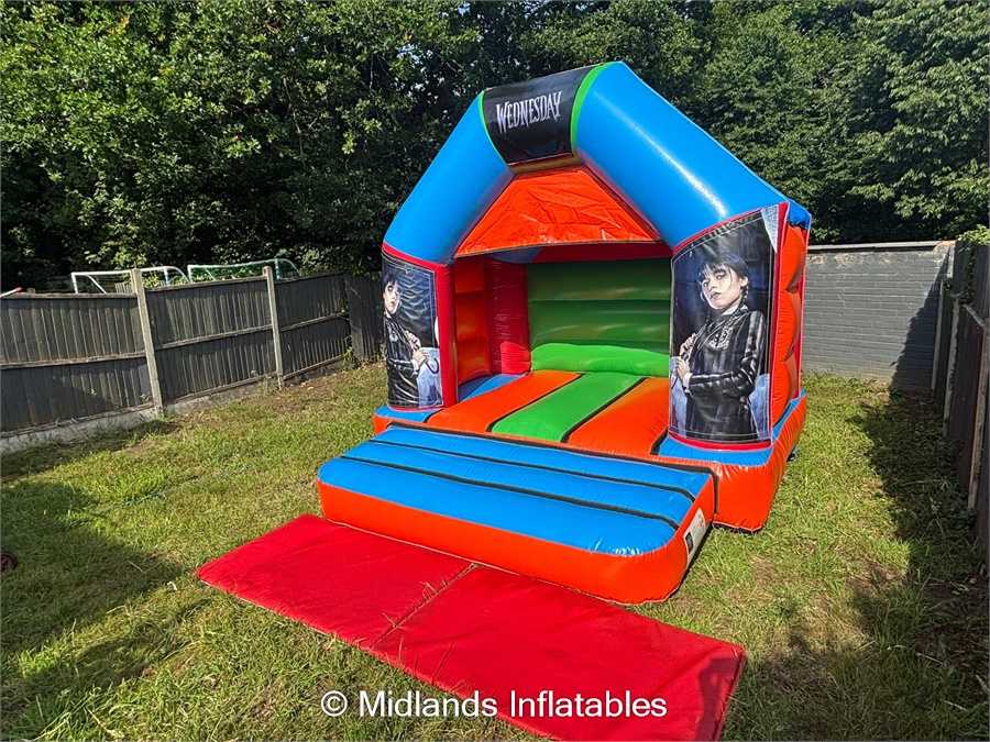 Wednesday Addams DISCO Bouncy Castle (10x10ft) - Bouncy Castle Hire in ...
